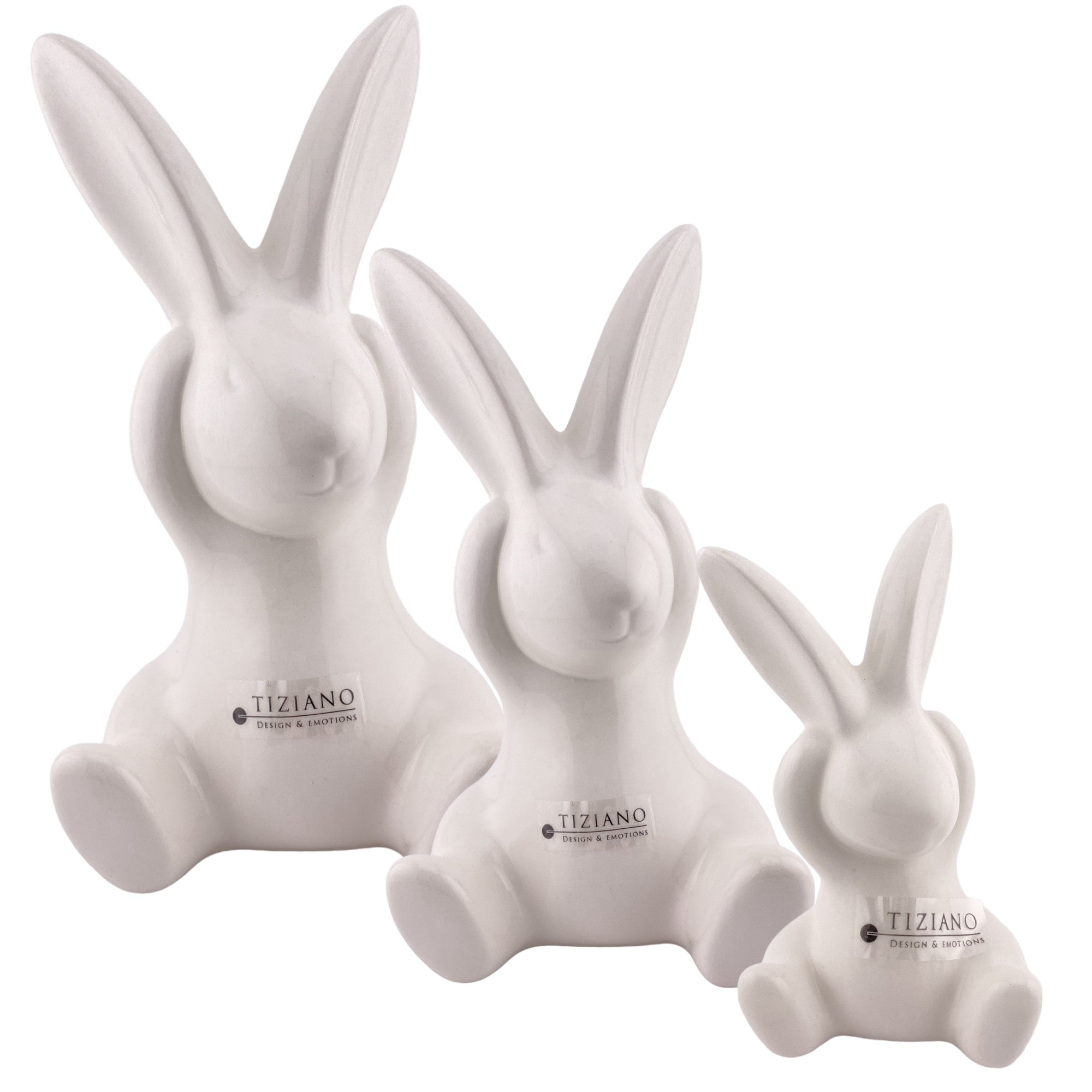 Tiziano Keramik Deko Hase Fabrio sitzend kaufen – Funkelherz